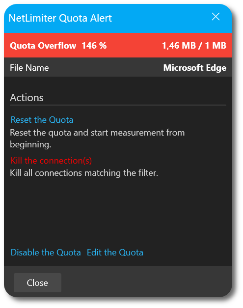 NetLimiter - Features