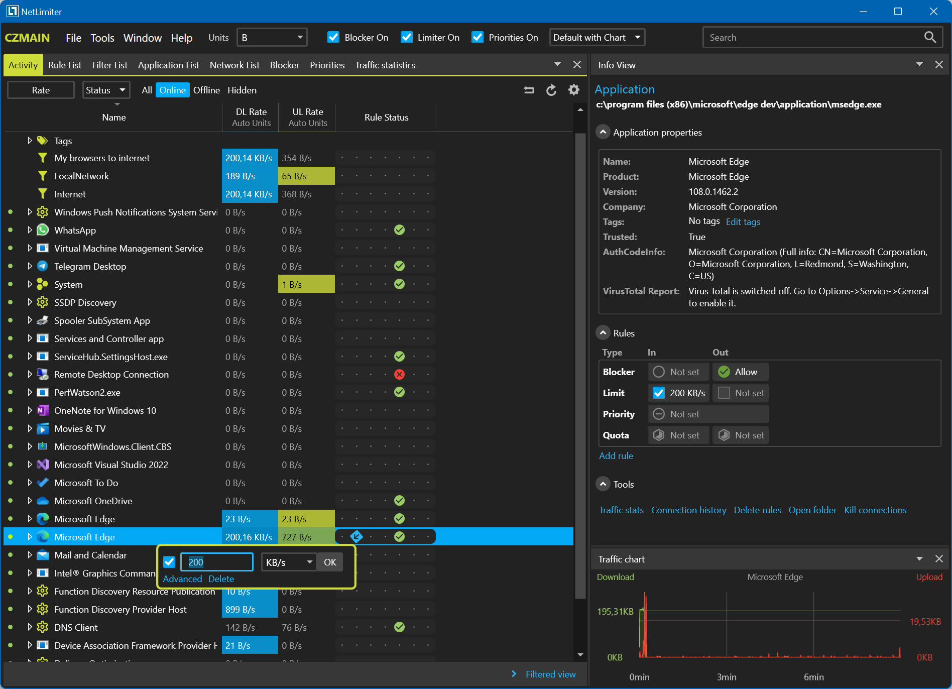 NetLimiter - Galleries